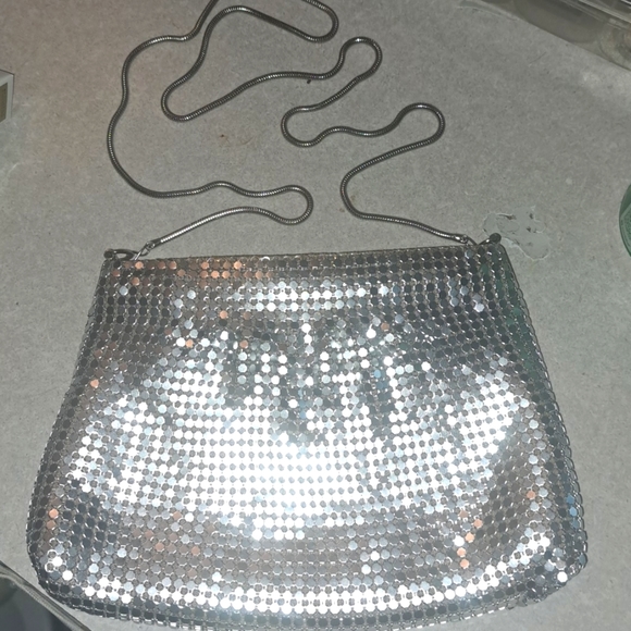 Bags | Silver Vintage Disc Mesh Purse Original Bag | Poshmark